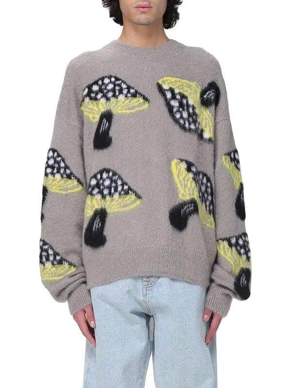 MSGM Printed Sweater - Grey
