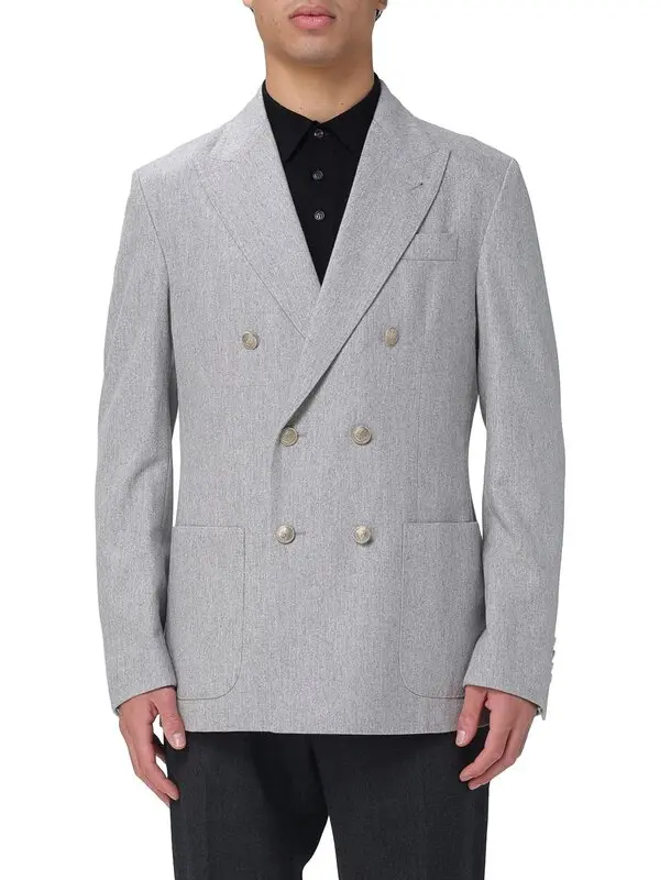 Eleventy Double-breasted Blazer - Grey