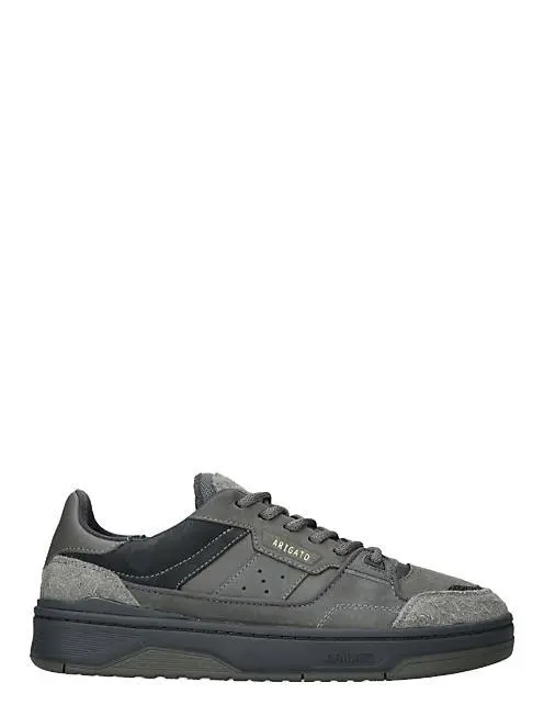 Axel Arigato Clay Leather And Suede Trainers - Grey/dark