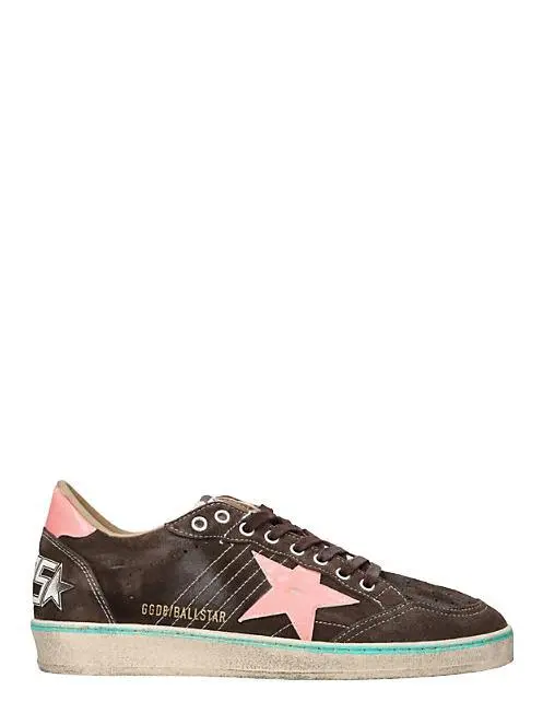 GOLDEN GOOSE Ballstar Suede Trainers - Brown/oth