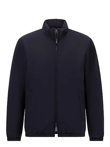 Boggi Milano Technical Stretch-nylon Bomber Jacket - Navy Blue