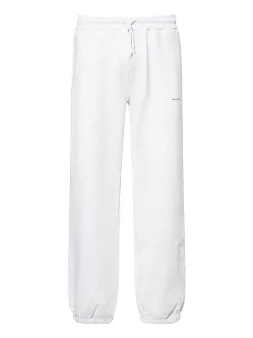 COLE BUXTON Mini Logo Straight-leg Cotton-jersey Jogging Bottoms - Light Grey Marl