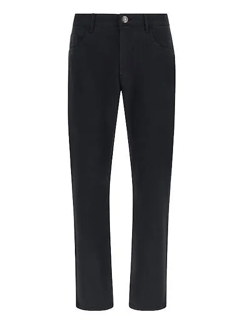 Boggi Milano Slim-fit Straight-leg Stretch-cotton Jeans - Navy Blue