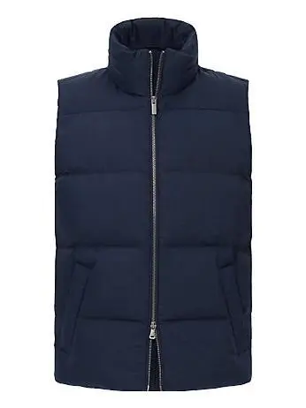 Boggi Milano Sleeveless Padded Shell-down Gilet - Navy Blue