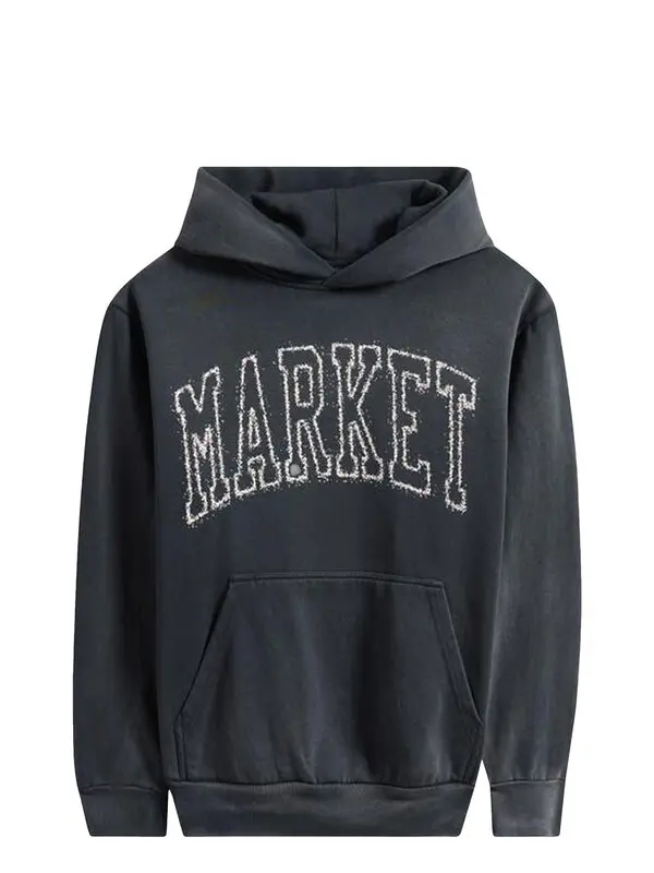 MARKET Vintage Arc Hooded Sweatshirt - Black
