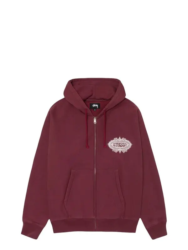 StÜssy Mantra Zip Hoodie - Red