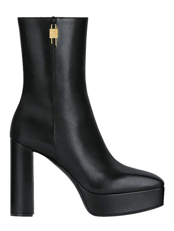 Givenchy G Lock Platform Ankle Boots - Black