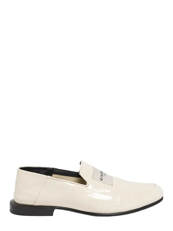 Givenchy Leather Label Loafers - Ivory