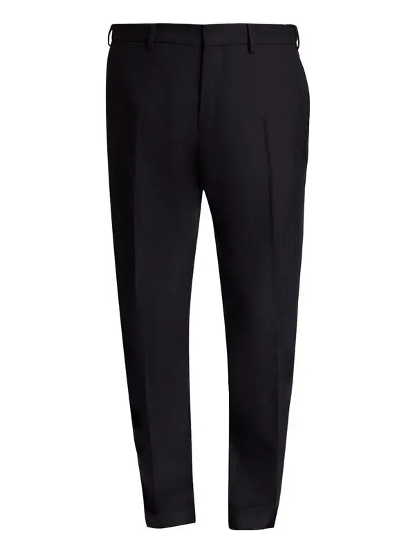Dries Van Noten Philip Herringbone Wool Pants - Navy