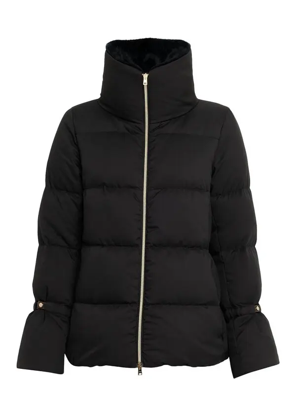 Herno Faux Fur Lined Puffer Jacket - 9300 Nero