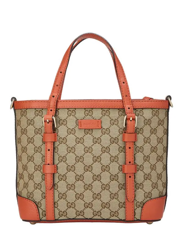 Gucci Original Gg Convertible Zip Handbag - Orange