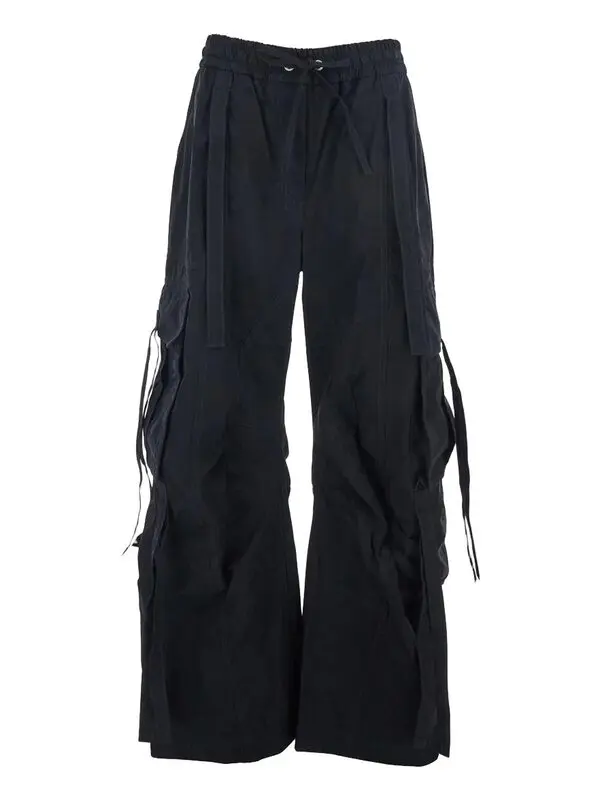 Dolce & Gabbana Cargo Pants With Elastic Waist - Black