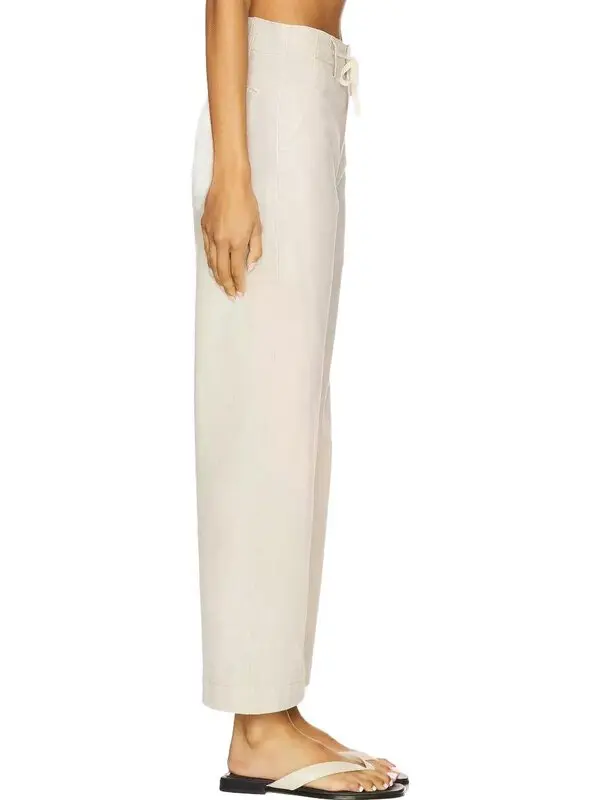 Paige Arellia Ankle Wide Leg Jeans - Neutrals