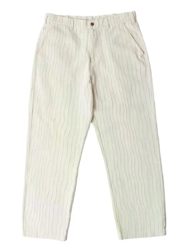PARRA Striped Meandering Trousers - White