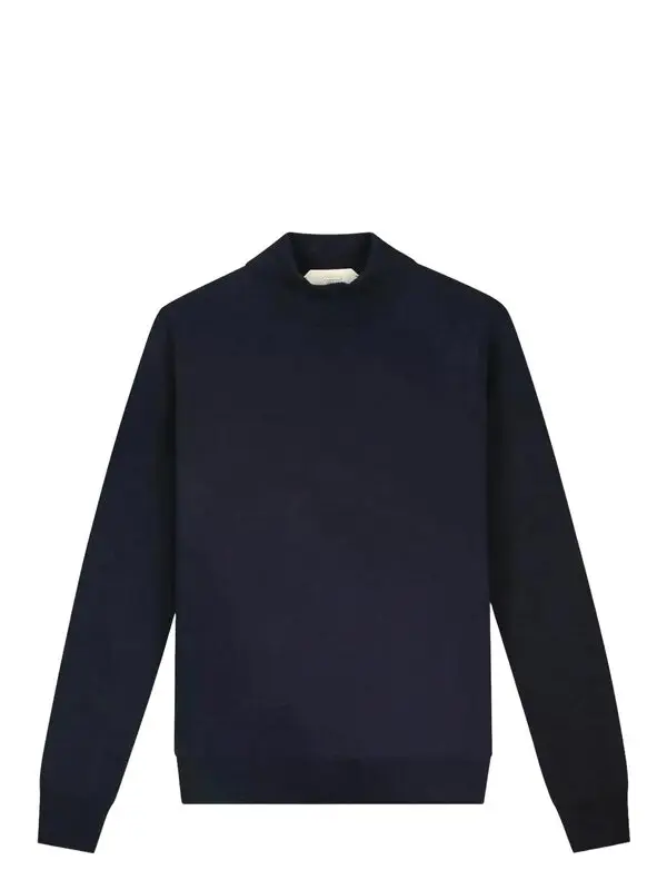 AURELIEN Roll-neck Cashwool Pullover - Blue