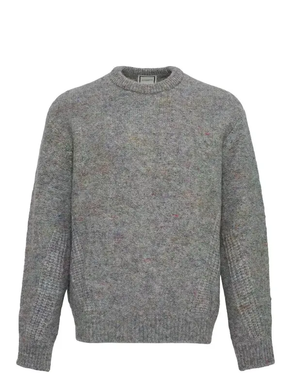 WOOYOUNGMI Mélange-effect Knitted Sweater - Grey