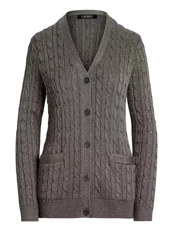 Ralph Lauren Cable-knit Buttoned Cardigan - Grey