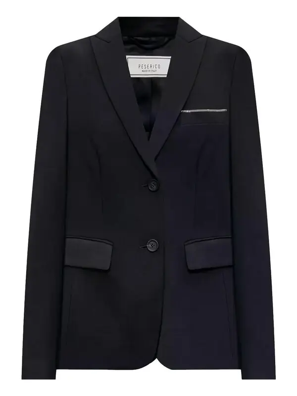 Peserico Pocket Blazer - Black