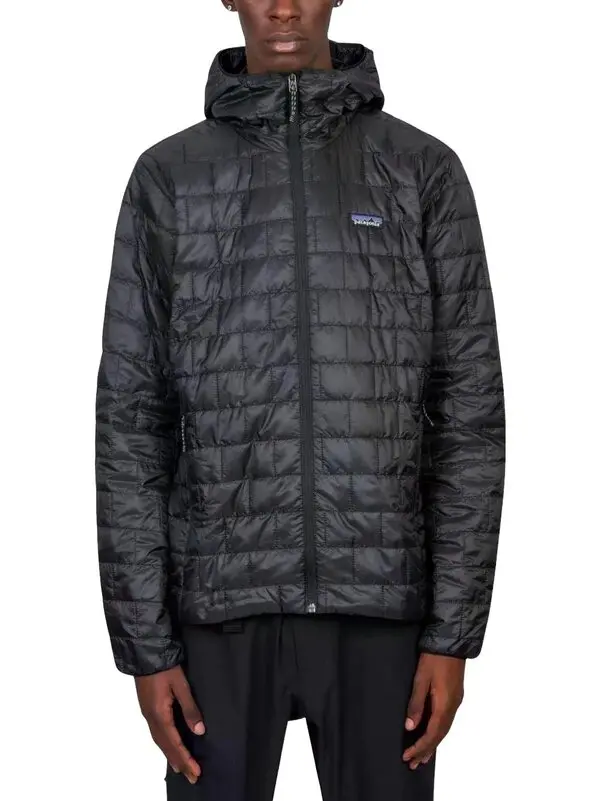 Patagonia Quilted Hooded Jacket - Black