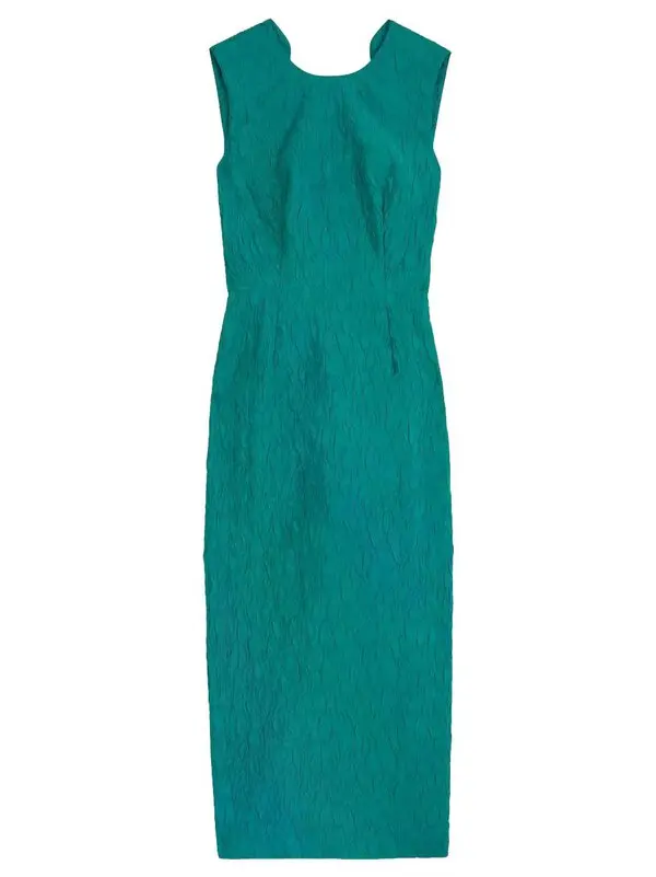 ROKSANDA Surah Textured Midi Dress - Green