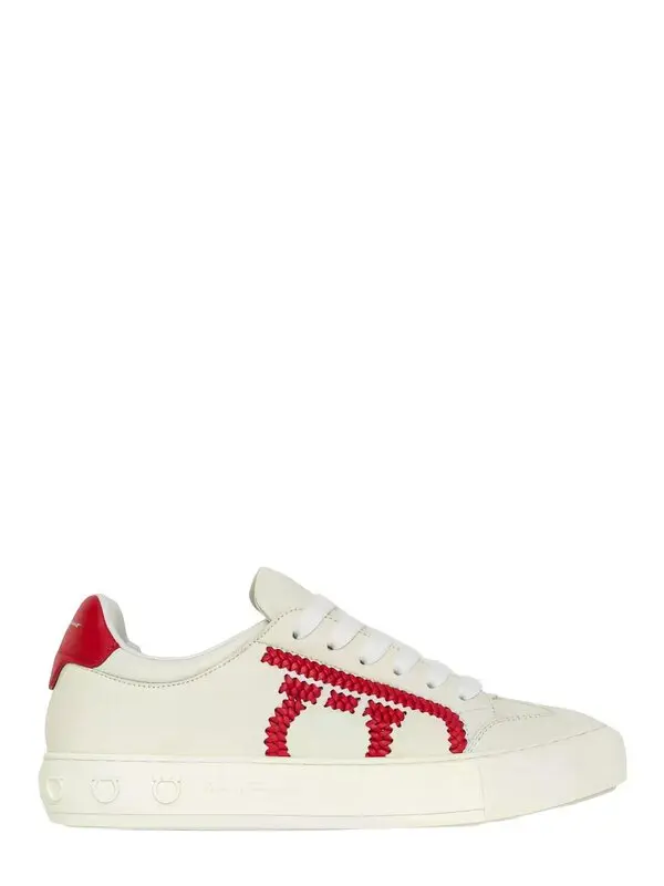 FERRAGAMO Lace-up Sneakers - Neutrals
