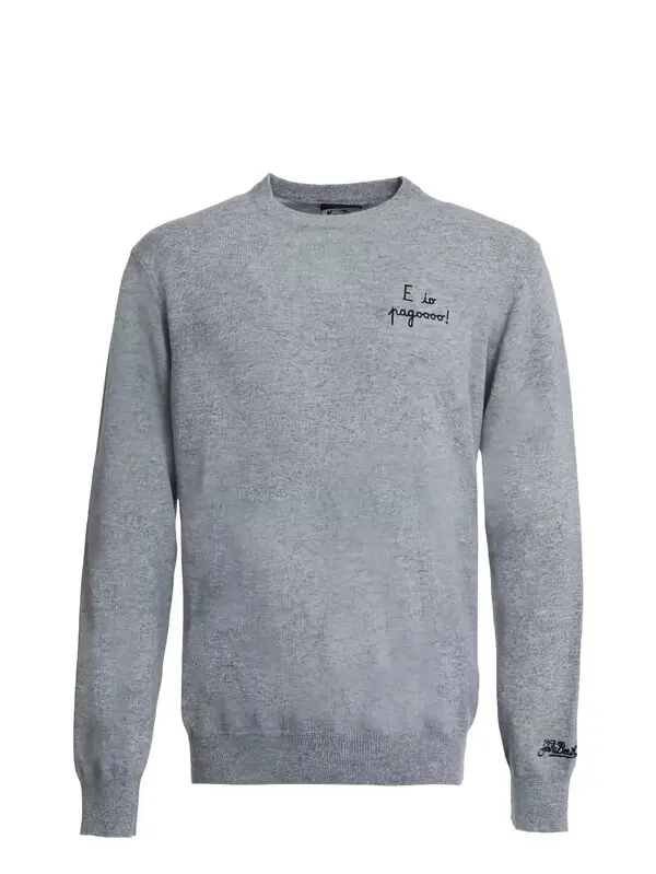 MC2 SAINT BARTH Embroidered Sweatshirt - Grey
