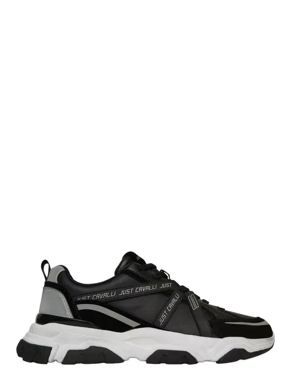 Just Cavalli Logo-print Sneakers - Black