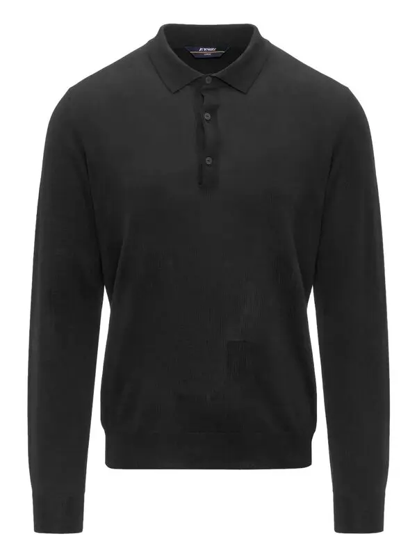 K-WAY Rey Long-sleeve Polo Shirt - Grey