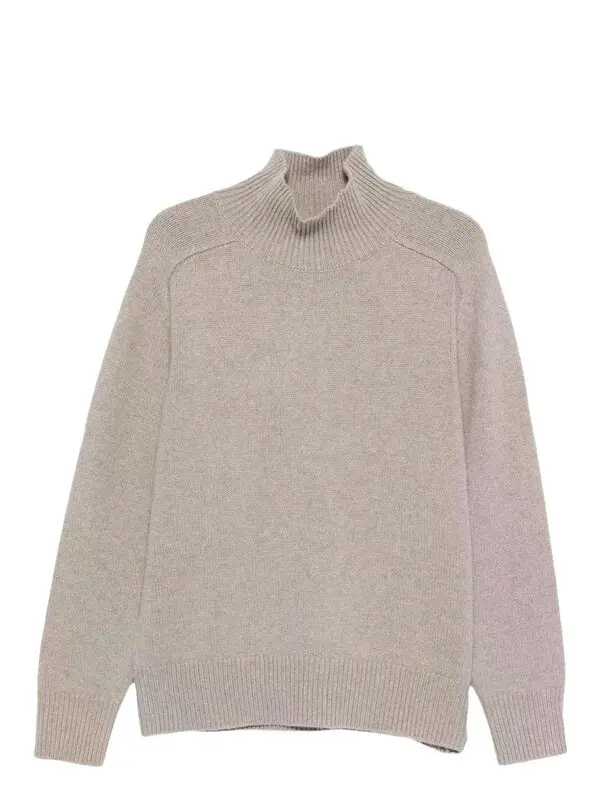 Soft Goat Turtleneck Sweater - Neutrals