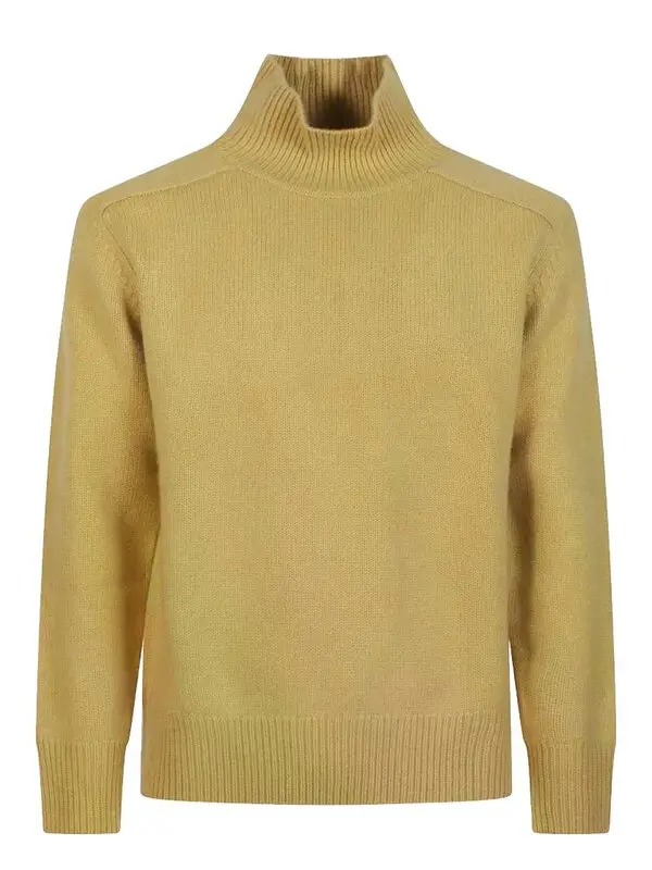 Soft Goat Turtleneck Sweater - Yellow