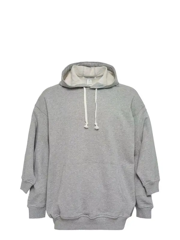 Comme Des Garçons Mélange-effect Layered Hoodie - Grey