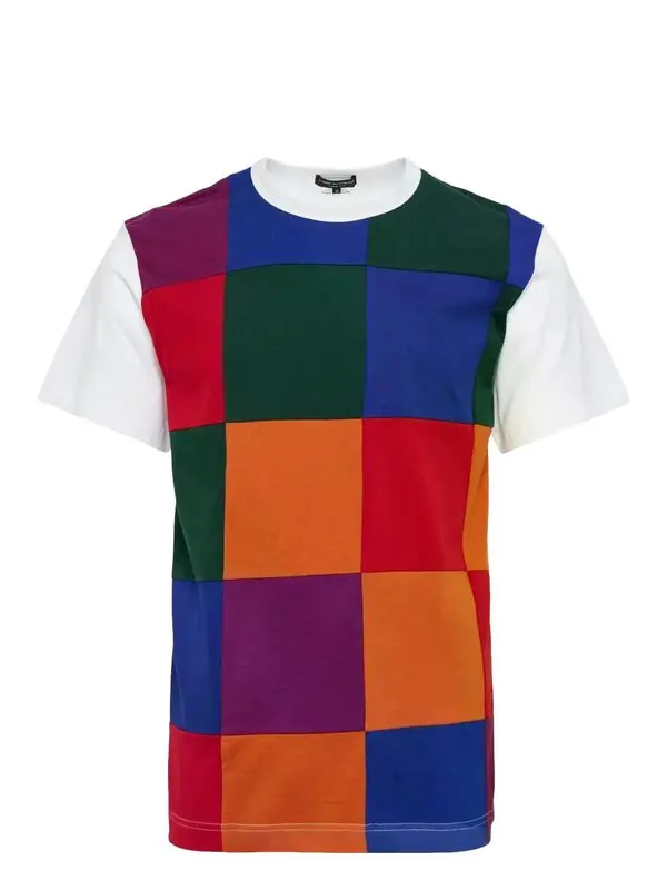 Comme Des Garçons Crew-neck Colour-block T-shirt - White