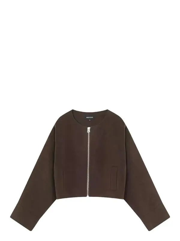 MEOTINE Karla Cropped Jacket - Brown