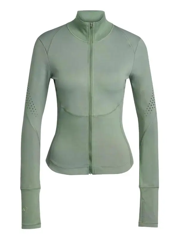 Adidas By Stella McCartney Perforated Zip Jacket - Green