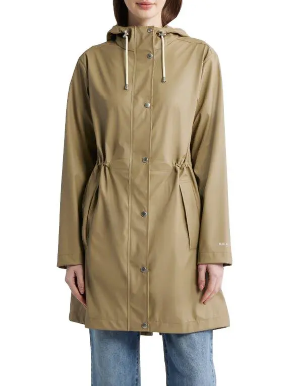 ILSE JACOBSEN Hooded Waterproof Raincoat - Coriander