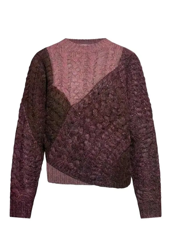 MARANT ETOILE Daryl Colourblock Sweater - Purple