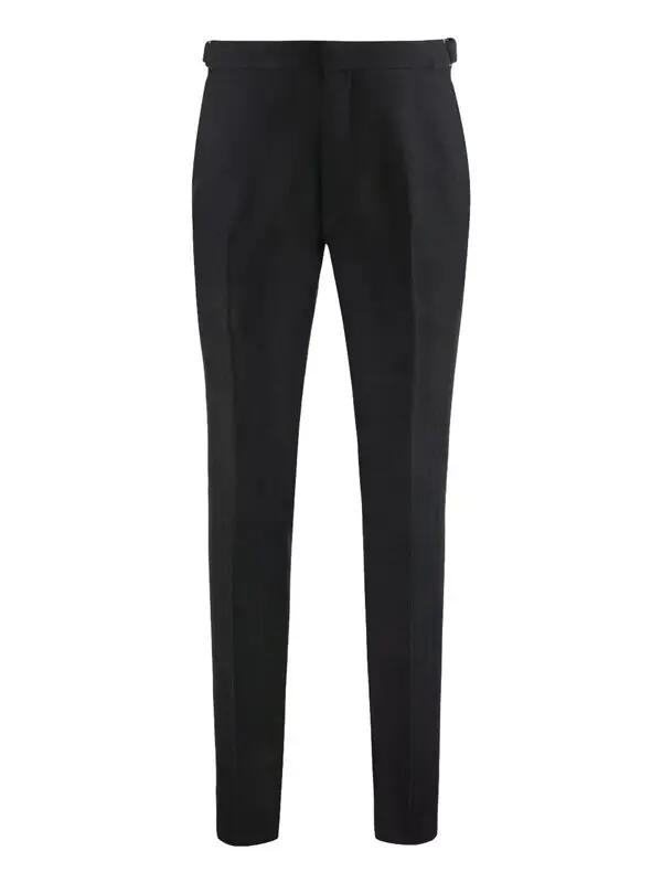 TOM FORD Trousers With Zip Detail - Black