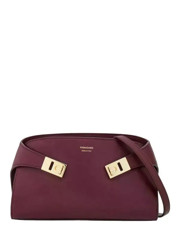FERRAGAMO Mini Hug Cross Body Bag - Red