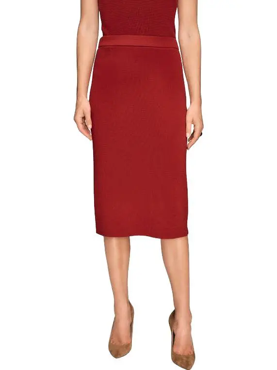 Donna Karan New York Stretch Knit Pencil Skirt - Metropolitan Red