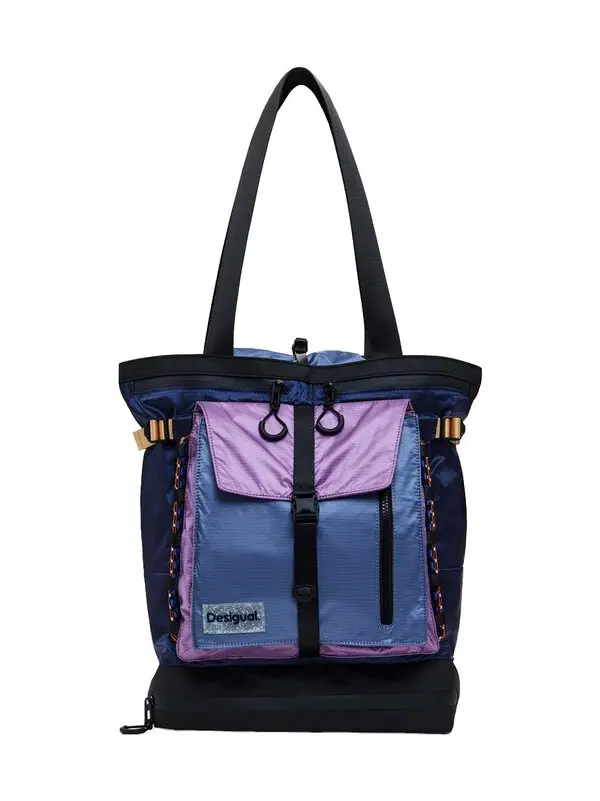 Desigual Convertible Backpack Tote - Dark Blue