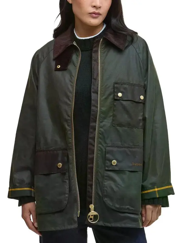 Barbour Corduroy-collar Jacket - Green