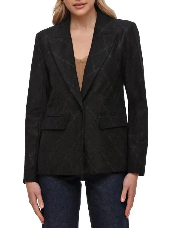 Bagatelle Faux Suede Blazer - Black