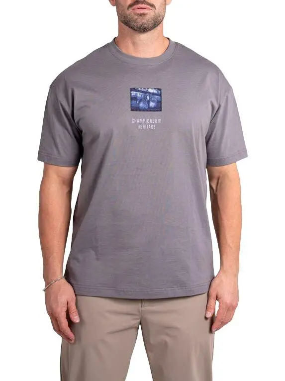 MACEOO Ascension Rest Cotton Graphic T-shirt - Grey