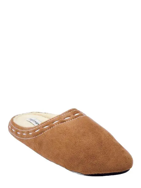 COMFORTVIEW Stitch Clog Slipper - Tan
