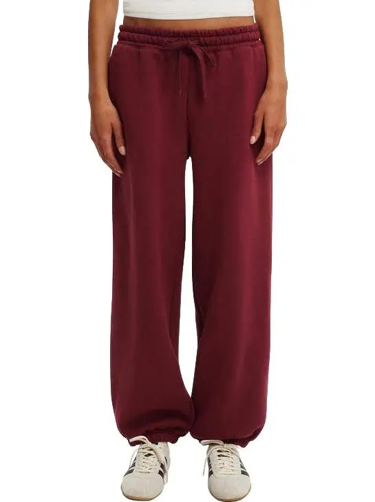 COTTON ON Balloon Track Pants - Cherrywood
