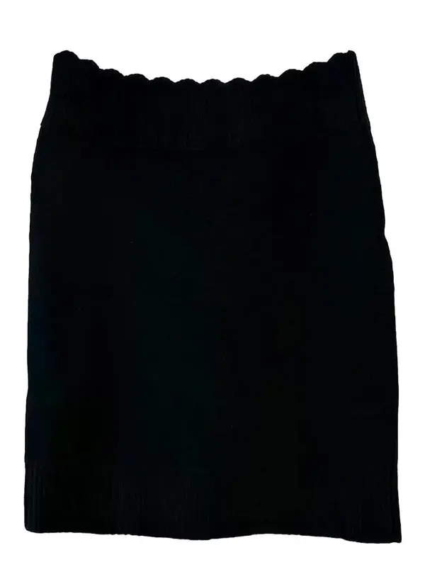 Chloé Scalloped Mini Skirt - Black