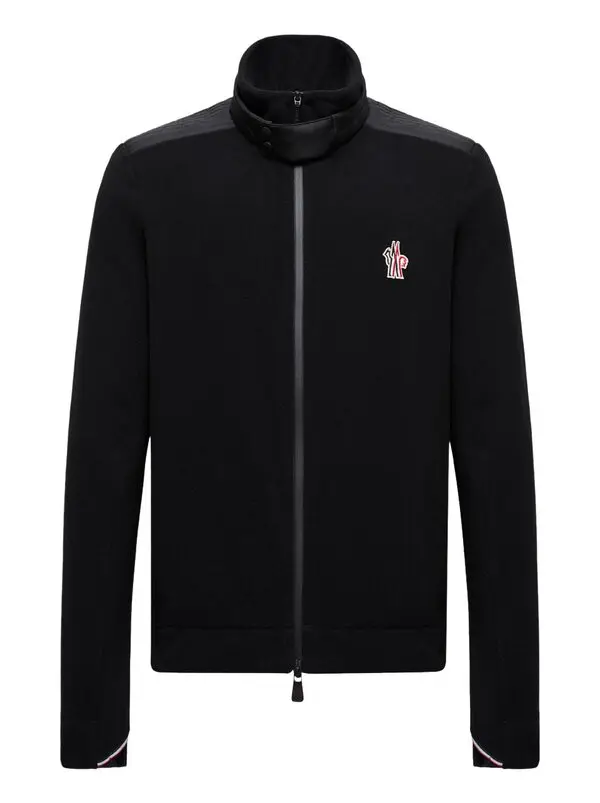 Moncler Fleece Zip-up Sweatshirt - Black