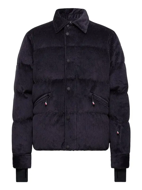 Moncler Elgon Corduroy Down Ski Jacket - Blue