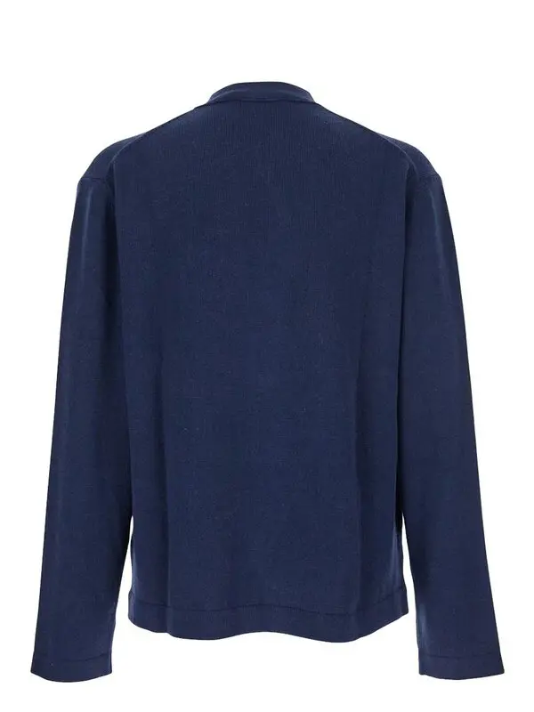 VIVIENNE WESTWOOD V-neck Cardigan With Orb Decoration - Blue