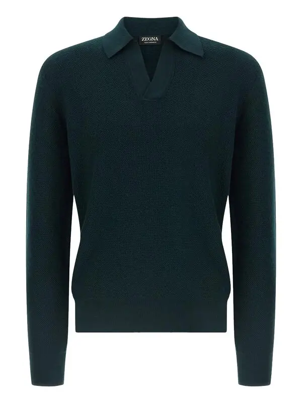 Zegna Polo Oasi Cashmere - Green